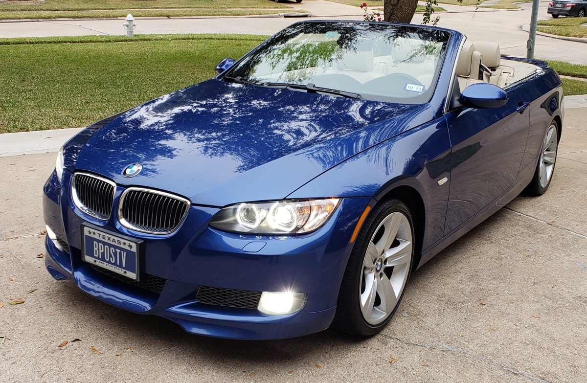 FS: 2008 Blue BMW 335i Convertible with M3 & LED Halo Kit in Houston